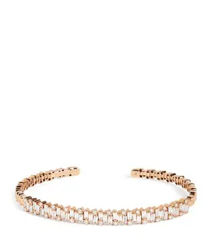 SUZANNE KALAN And Diamond Classic Shimmer Bangle - Rose Gold