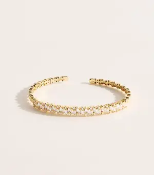 SUZANNE KALAN Diamond Shimmer Bangle - Gold