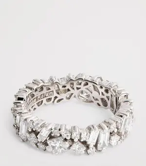 SUZANNE KALAN Gold And Diamond La Fantaisie Eternity Ring