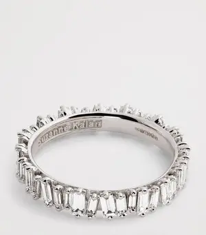 SUZANNE KALAN Gold And Diamond Eternity Ring - White