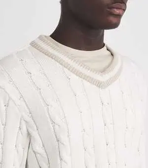 Paul & Shark Cotton Cable-knit Sweater