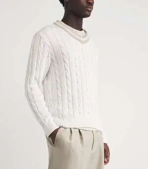 Paul & Shark Cotton Cable-knit Sweater