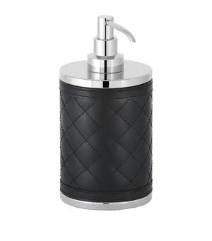 RIVIERE Quilted Soap Dispenser - Black