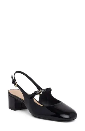Cinq À Sept Diana Slingback Block Heel Pump - Black