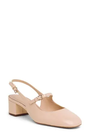 Cinq À Sept Diana Slingback Block Heel Pumps - Tan