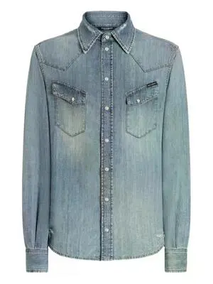 Dolce & Gabbana Western Buttoned Shirt - Blue