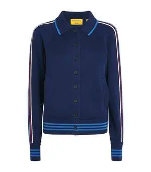 Guest In Residence Cotton-blend Varsity Cardigan