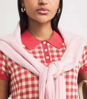 Guest In Residence Silk-linen Shrunken Polo Sweater