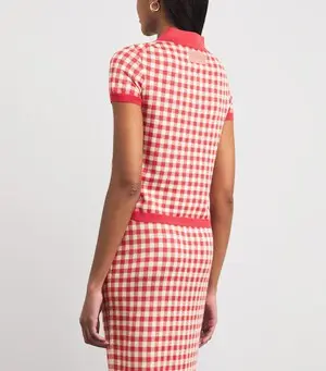 Guest In Residence Silk-linen Shrunken Polo Sweater