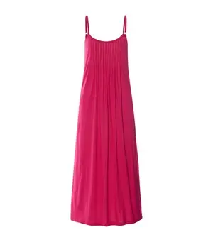 Hanro Cotton Juliet Long Dress - Red