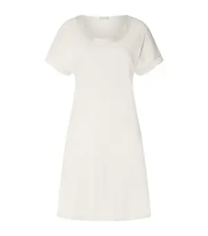 Hanro Cotton Satin-trim Anilla Nightdress - Ivory