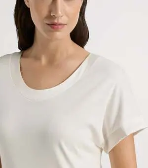 Hanro Cotton Satin-trim Anilla Nightdress