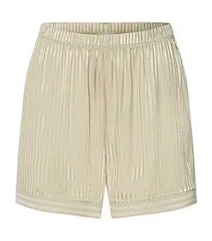 Hanro Satin Striped Lounge Shorts - Green