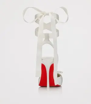 CHRISTIAN LOUBOUTIN Cassia Lace-up Satin Pumps