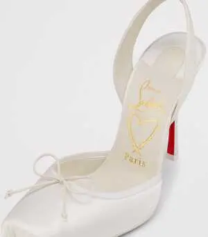 CHRISTIAN LOUBOUTIN Cassia Lace-up Satin Pumps