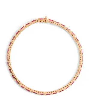 SUZANNE KALAN And Ruby Bold Linear Tennis Bracelet