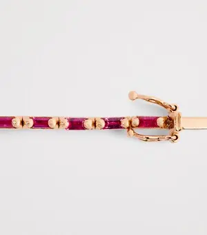 SUZANNE KALAN And Ruby Bold Linear Tennis Bracelet