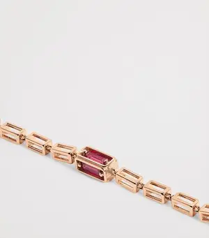 SUZANNE KALAN And Ruby Block Chain Bracelet