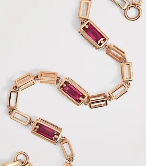 SUZANNE KALAN And Ruby Block Chain Bracelet
