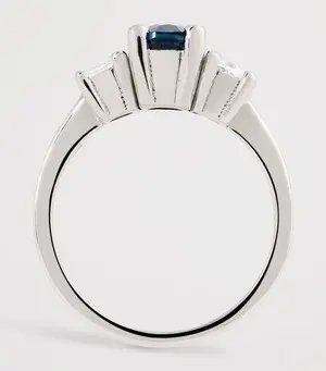 SUZANNE KALAN Gold, Diamond, And Sapphire Ring - White