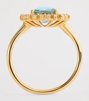 SUZANNE KALAN Diamond And Sapphire One Of A Kind Ring