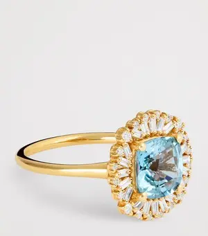 SUZANNE KALAN Diamond And Sapphire One Of A Kind Ring