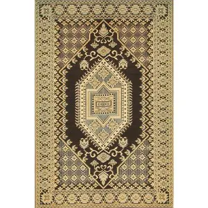 MAD MATS Turkish Rug Black Brown - 5'x8'