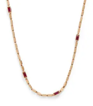 SUZANNE KALAN And Ruby Block-chain Necklace