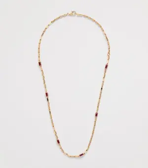 SUZANNE KALAN And Ruby Block-chain Necklace