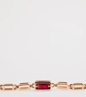 SUZANNE KALAN And Ruby Block Chain Bracelet