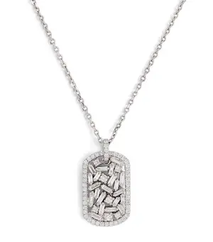 SUZANNE KALAN Gold And Diamond Frenzy Pendant Necklace - White