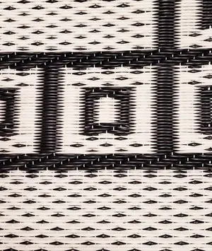 MAD MATS Border Rug - Black White - 6' X 9'
