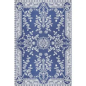 MAD MATS Garland Rug - Blue White - 6'x9'