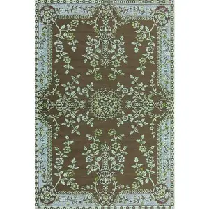 MAD MATS Garland Rug - Teal Brown - 6'x9'