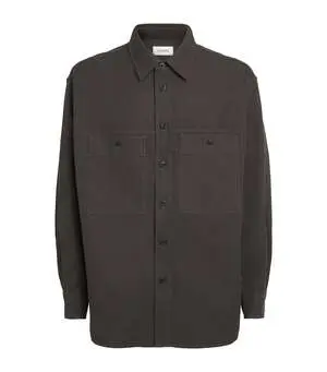 LEMAIRE Cotton Utility Shirt - Brown
