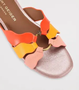 Kurt Geiger Leather Sun Wave Sandals