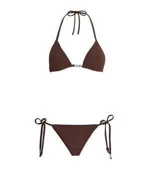 Hunza G Beaded Gina Bikini - Brown