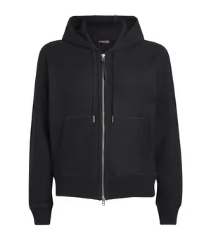 TOM FORD Cashmere Zip-up Hoodie - Black