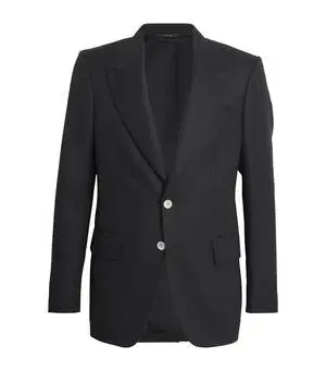 TOM FORD Wool-mohair-silk Shelton Blazer - Black