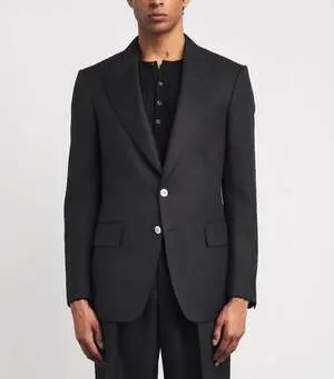 TOM FORD Wool-mohair-silk Shelton Blazer