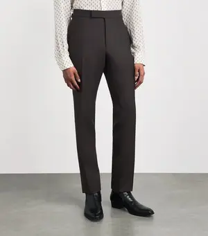 TOM FORD Wool-mohair Tailored Trousers