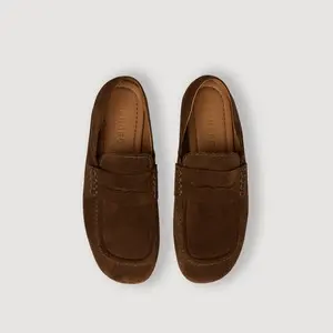 Sandro Suede Loafers - Brown