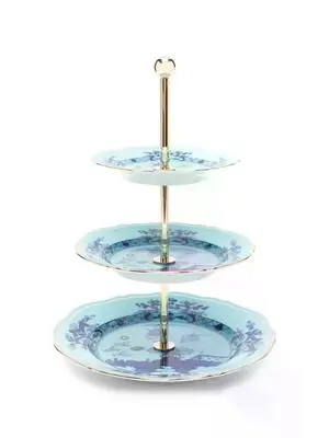 GINORI 1735 Oriente Italiano Scalloped Tiered Tableware - Blue