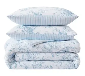 Laura Ashley Delphine Blue 5-pc Twin Comforter Set