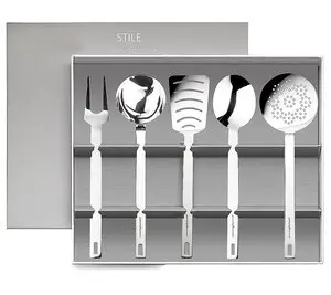 MEPRA 5 Pc Stile Kitchen Tools With Box Silv Er - One-color