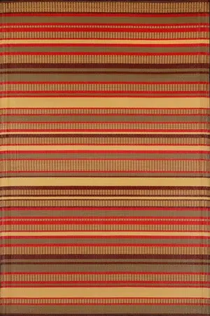 MAD MATS Stripes Rug Warm Brown - 5'x8'