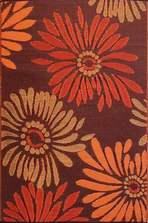 MAD MATS Daisy Rug Rust - 8'x10'