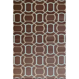 MAD MATS Oblong Brick Rug Brown Sky - 5'x8'