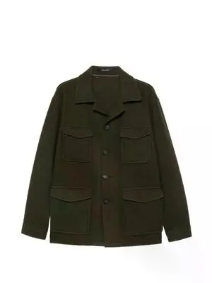 Tagliatore Buttoned Shirt Jacket - Green