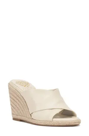 Vince Camuto Fisella Espadrille Wedge Sandal - Creamy White